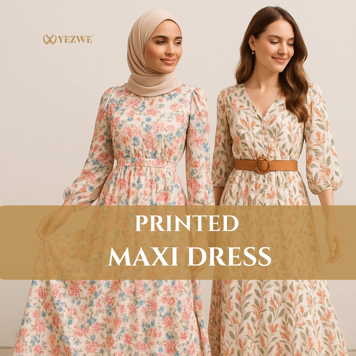 Shop YEZWE PRINT MAXI DRESS | MODEST & WESTERN WEAR | YEZWE