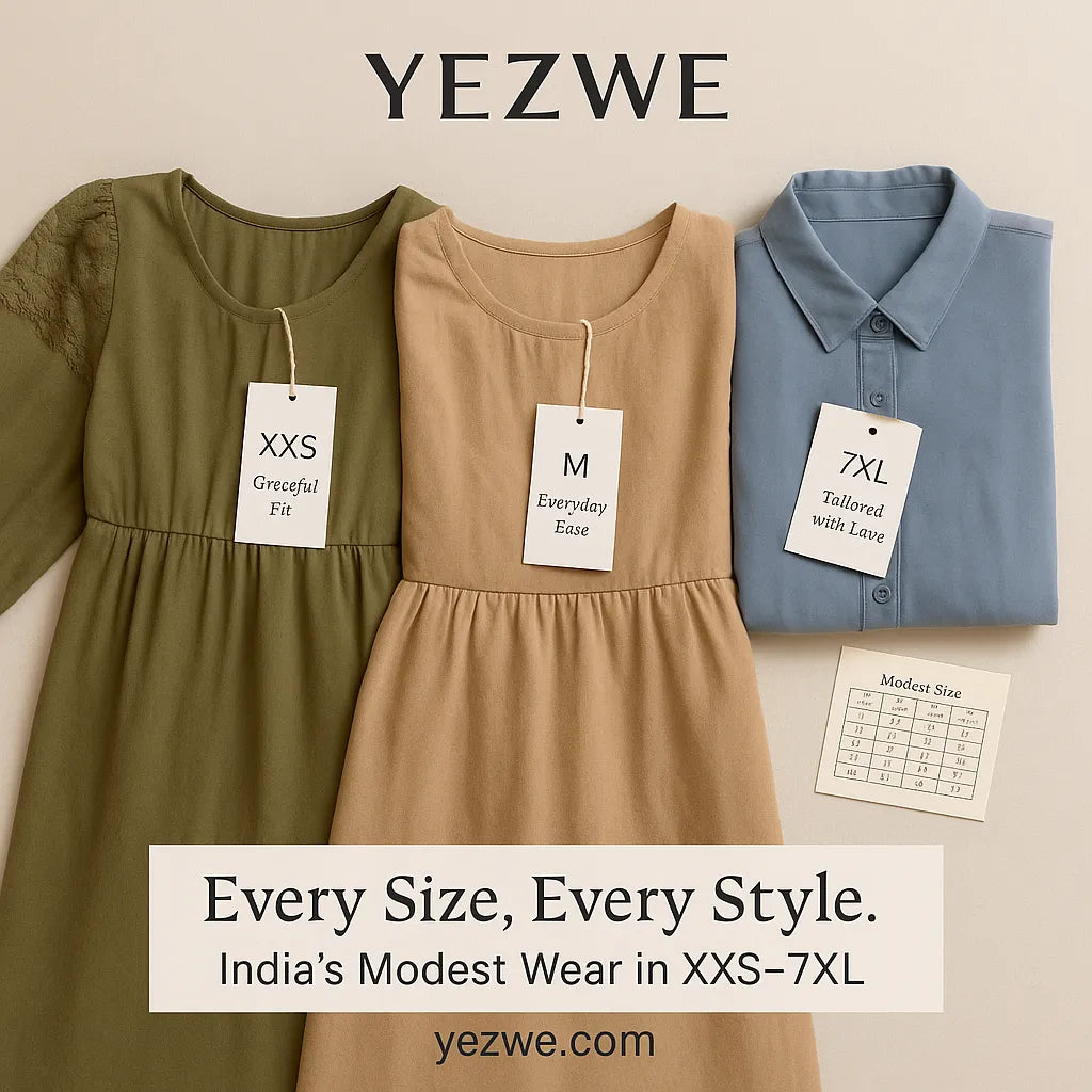 Best Modest Wear in India | Yezwe's Modest Dress Collection (XXS - 7XL ...