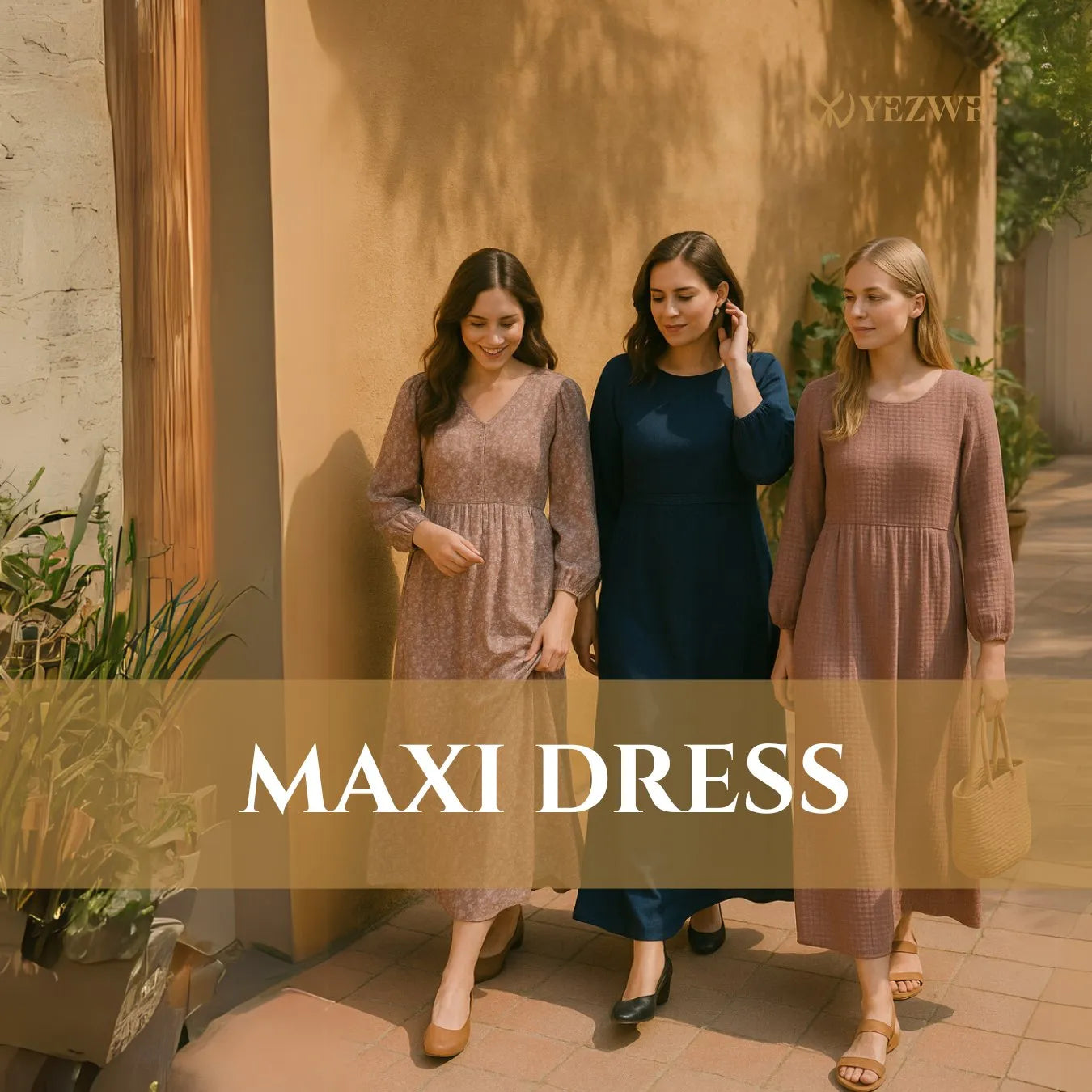 Elegant Maxi Dresses for Modest & Western Wear | YEZWE